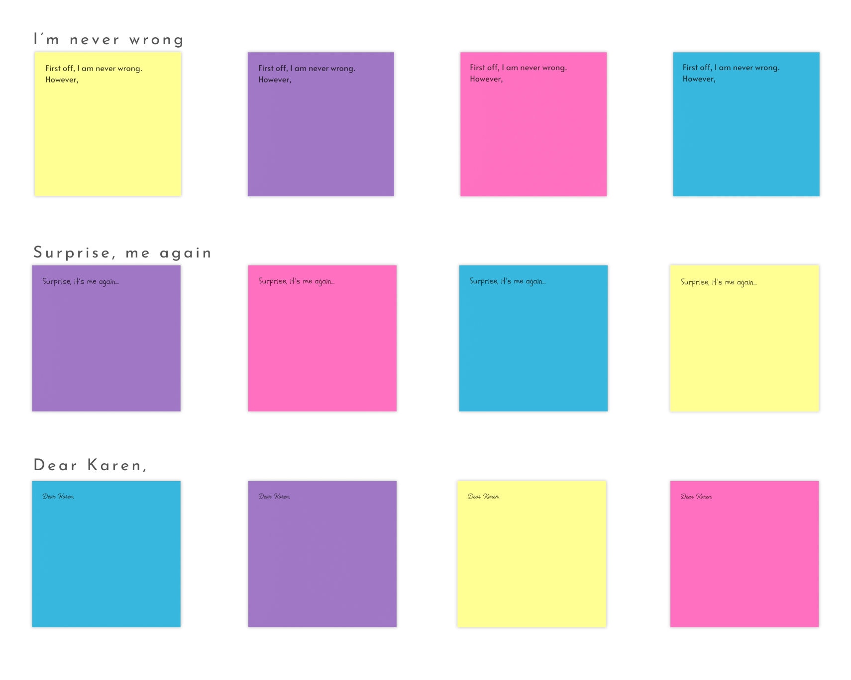Fun Post-it Notes | Office Sticky Notes | Post-it Notes for Work ...
