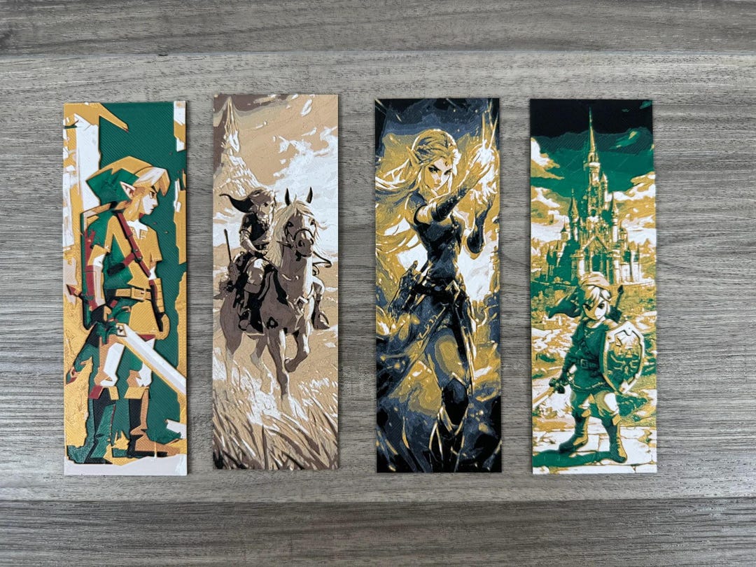 The Legend of Zelda Bookmark Set - Etsy