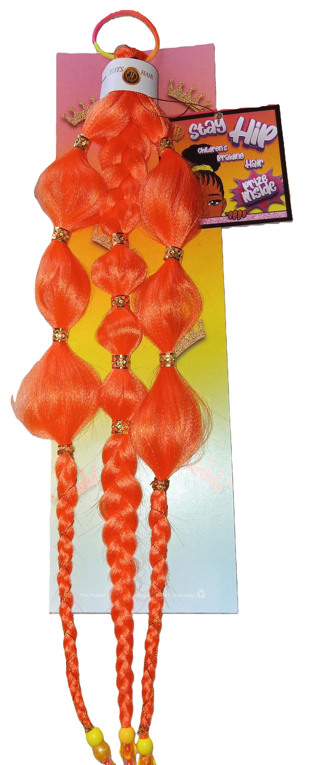 NEON ORANGE Bubble Braid - Etsy