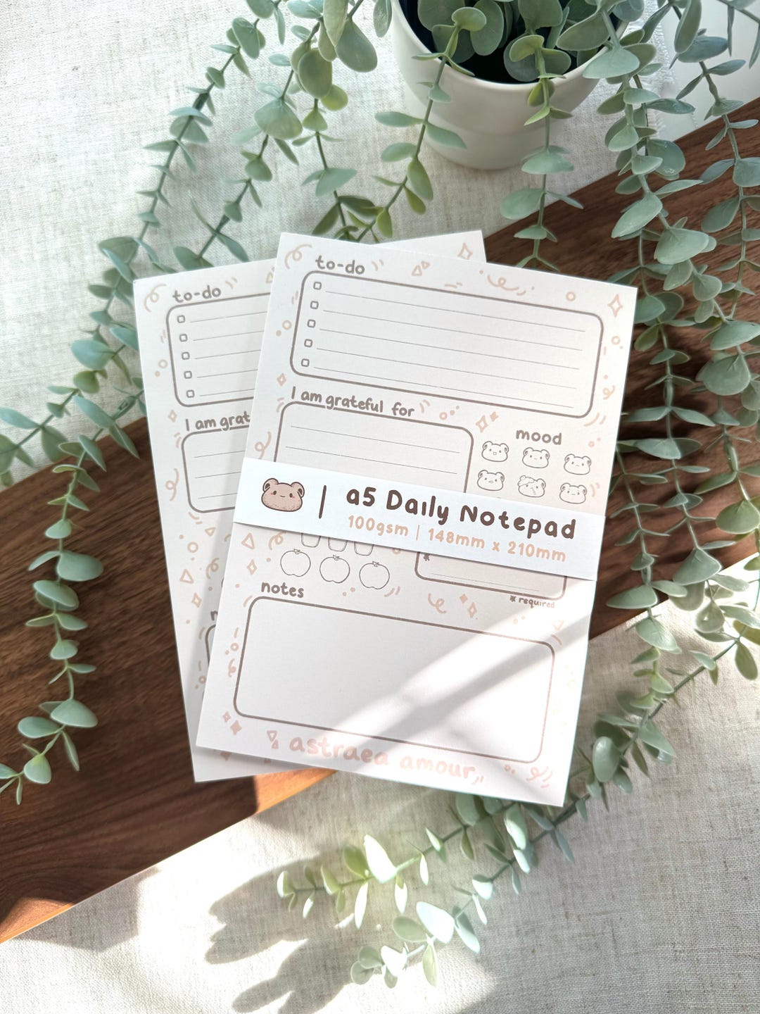 A5 Daily Notepad - Etsy