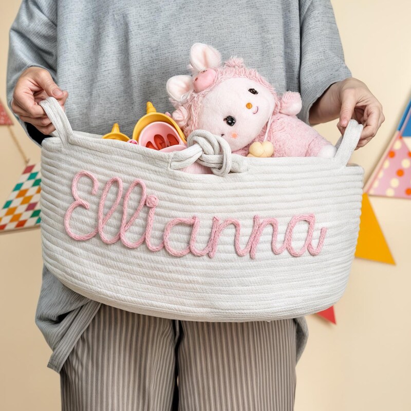 Baby Girl Storage Basket - Etsy
