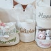 Custom Baby Shower Name Basket,personalized Baby Name Cotton Basket ...