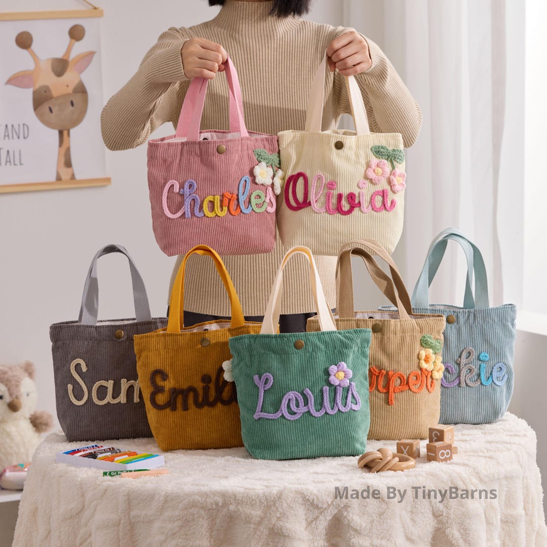 Personalized Name Tote Handbag: Custom Children's Gift,custom Name Tote ...