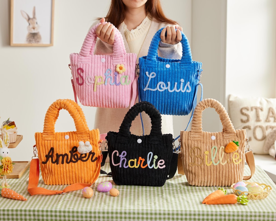 Custom Name Crossbody Bag: Custom Children's Tote Bag,custom Name Tote ...