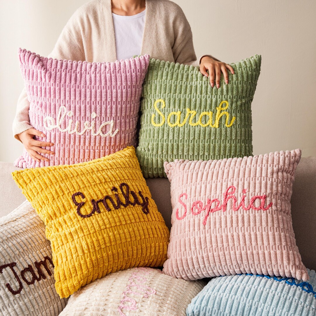 Custom Name Throw Pillows,personalized Throw Pillow Cover, Nursery Room ...