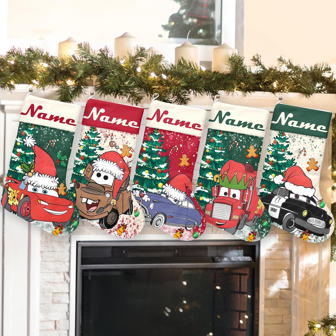 Lightning Mcqueen and Mater Xmas Stocking, Cars Movie Christmas ...