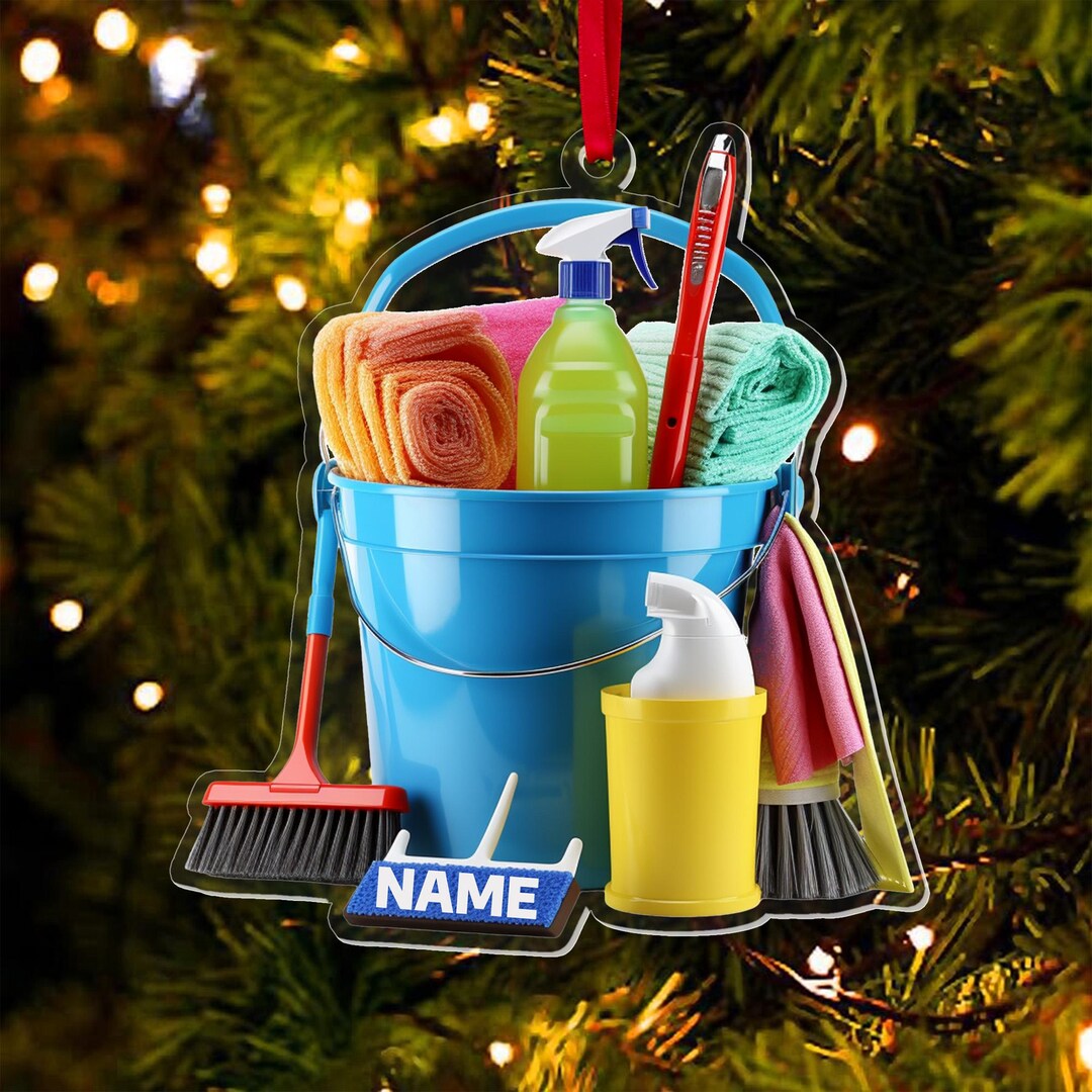 Personalized Housekeeping Ornament, Custom Cleaning Service Christmas ...