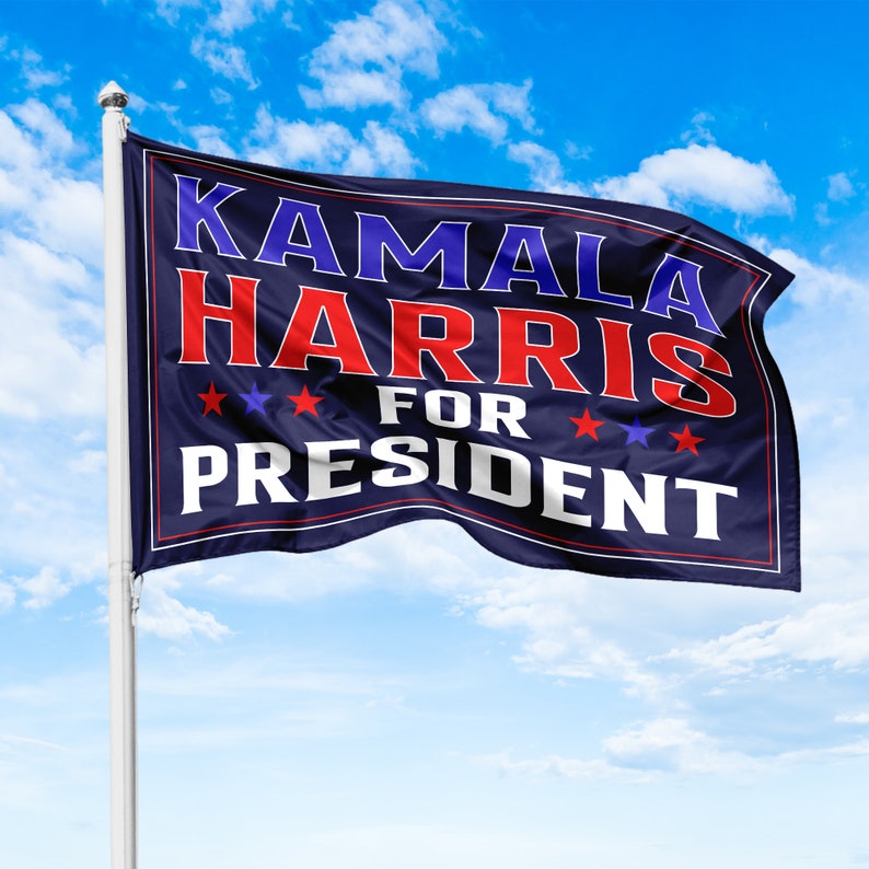 Kamala Harris for President House Flag, Harris 2024 Campaign Banner ...