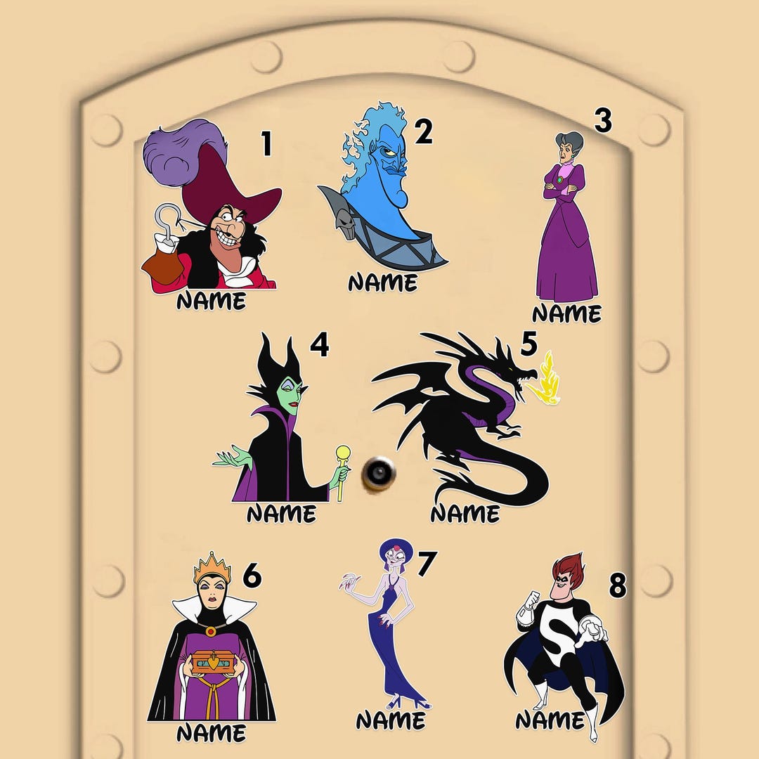 Personalized Villain Squad Cruise Magnet, Custom Villains Characters ...