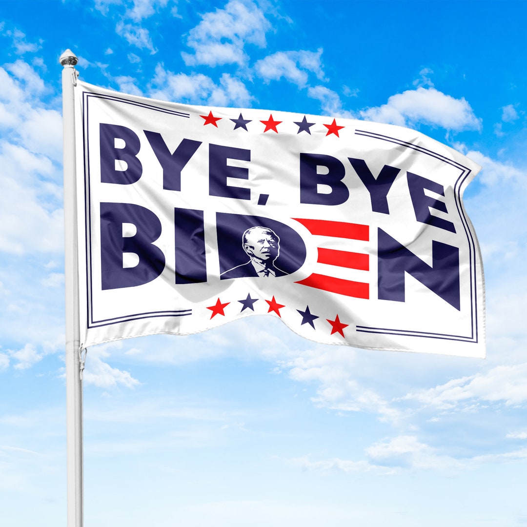 Bye Bye Biden 2024 House Flag, Biden Drops Out America Flag, Kamala ...