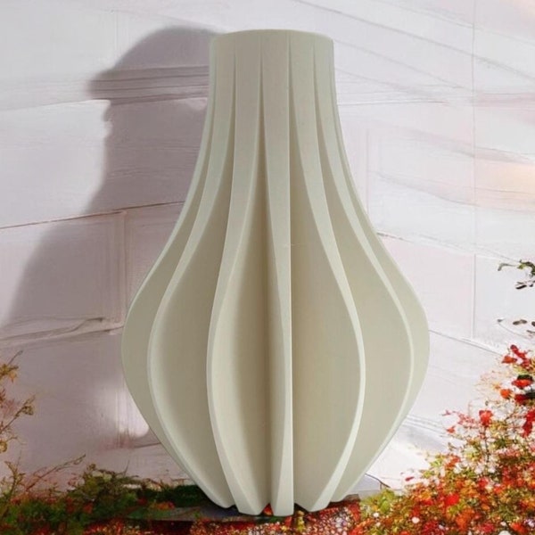 Fluted Vase - Etsy