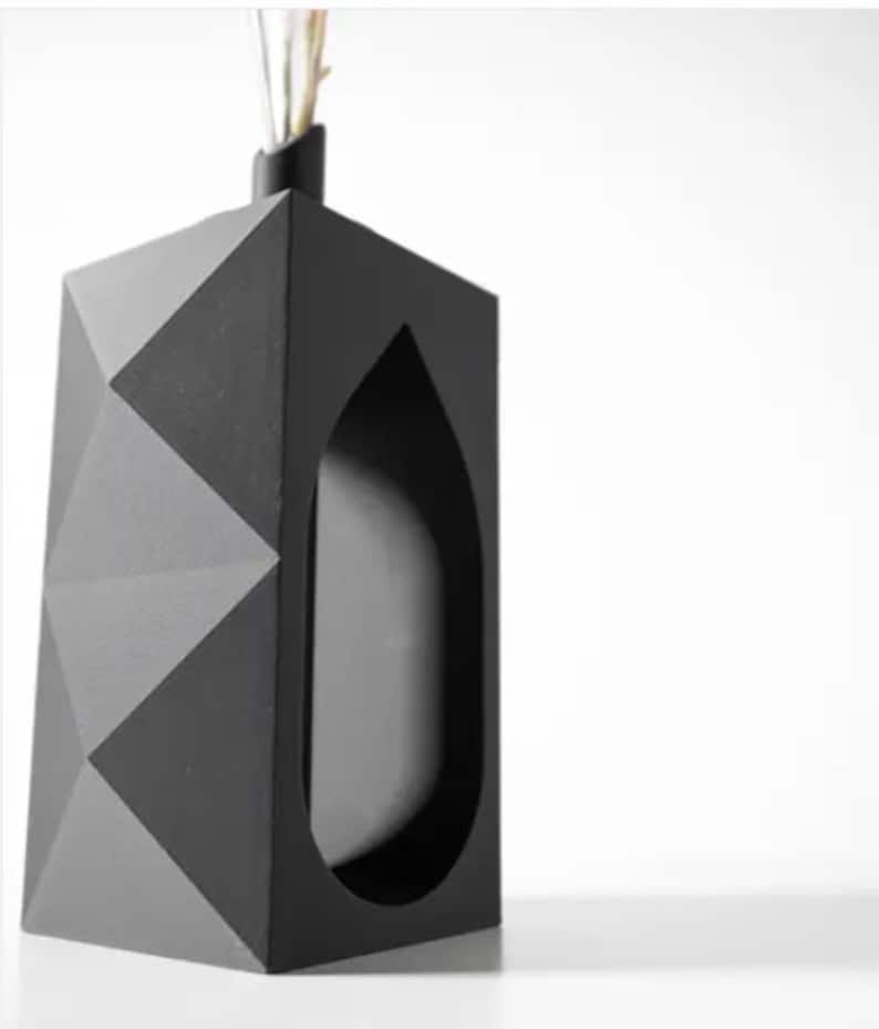 Modern Geometric Vase Bold Architectural Design Available in Multiple ...