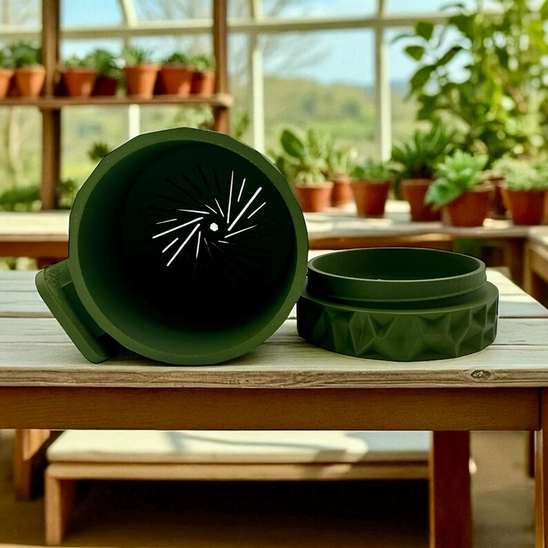 Geometric Modern Indoor Planter With Detachable Drainage Base ...