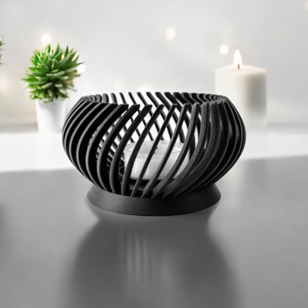 Akla Tealight Holder Modern Artistic Design, Unique Shadow-casting ...