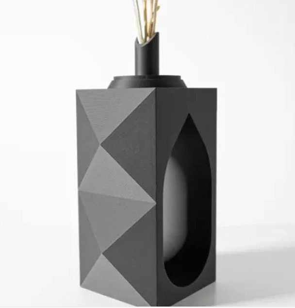 Modern Geometric Vase Bold Architectural Design Available in Multiple ...