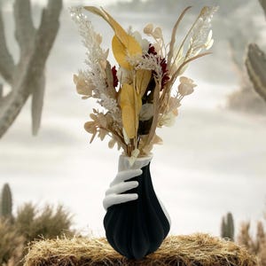 Tender Hold Vase – Artistic Hand-hugged Flower Vase, Customizable Hand ...