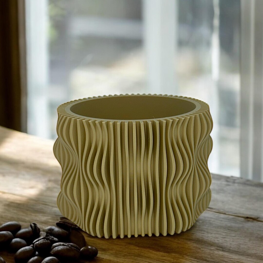 Wave Pattern Planter | Modern Sculptural Plant Pot | Available in ...