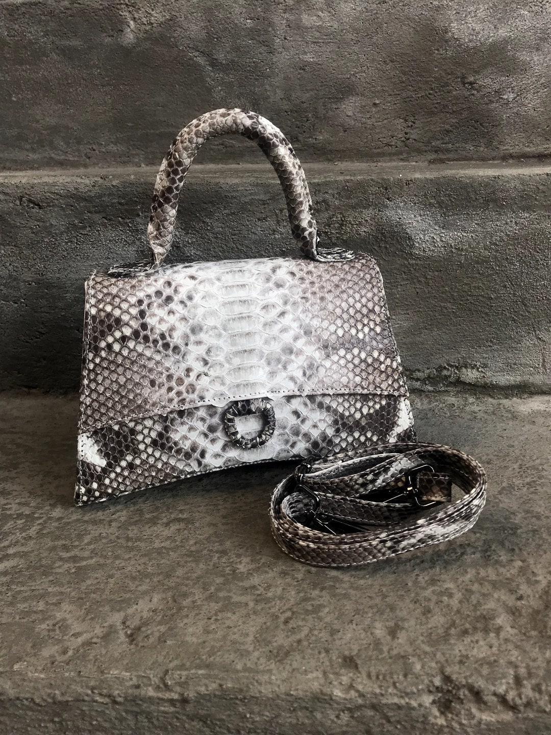 Kindy Mini Bag Snake Leather Bag Women Mini Purse Hand Made Gift ...