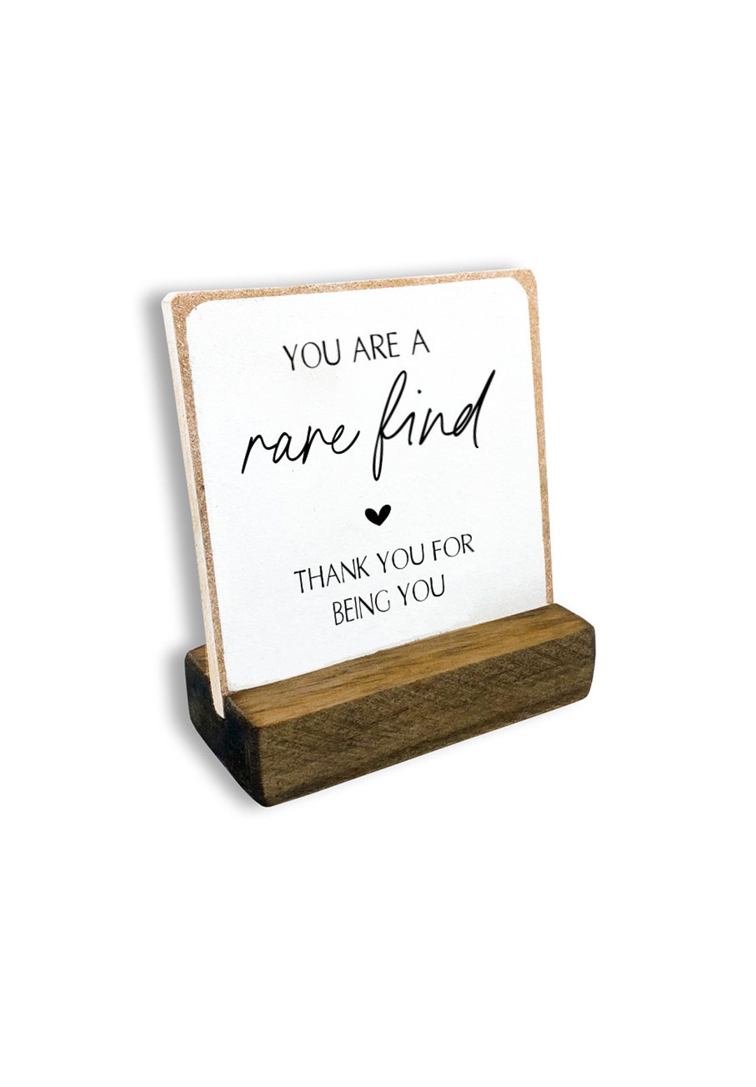 You Are a Rare Find Message-in-a-box Mini Sign Friend Gift Thank You ...
