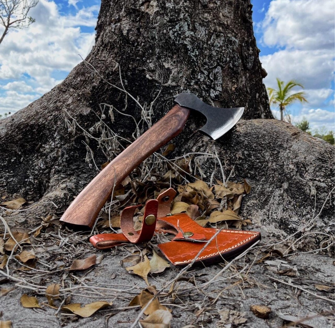 Hungry Hatchets Camping Axes, Throwing Hatchet With Sheath and Rose ...
