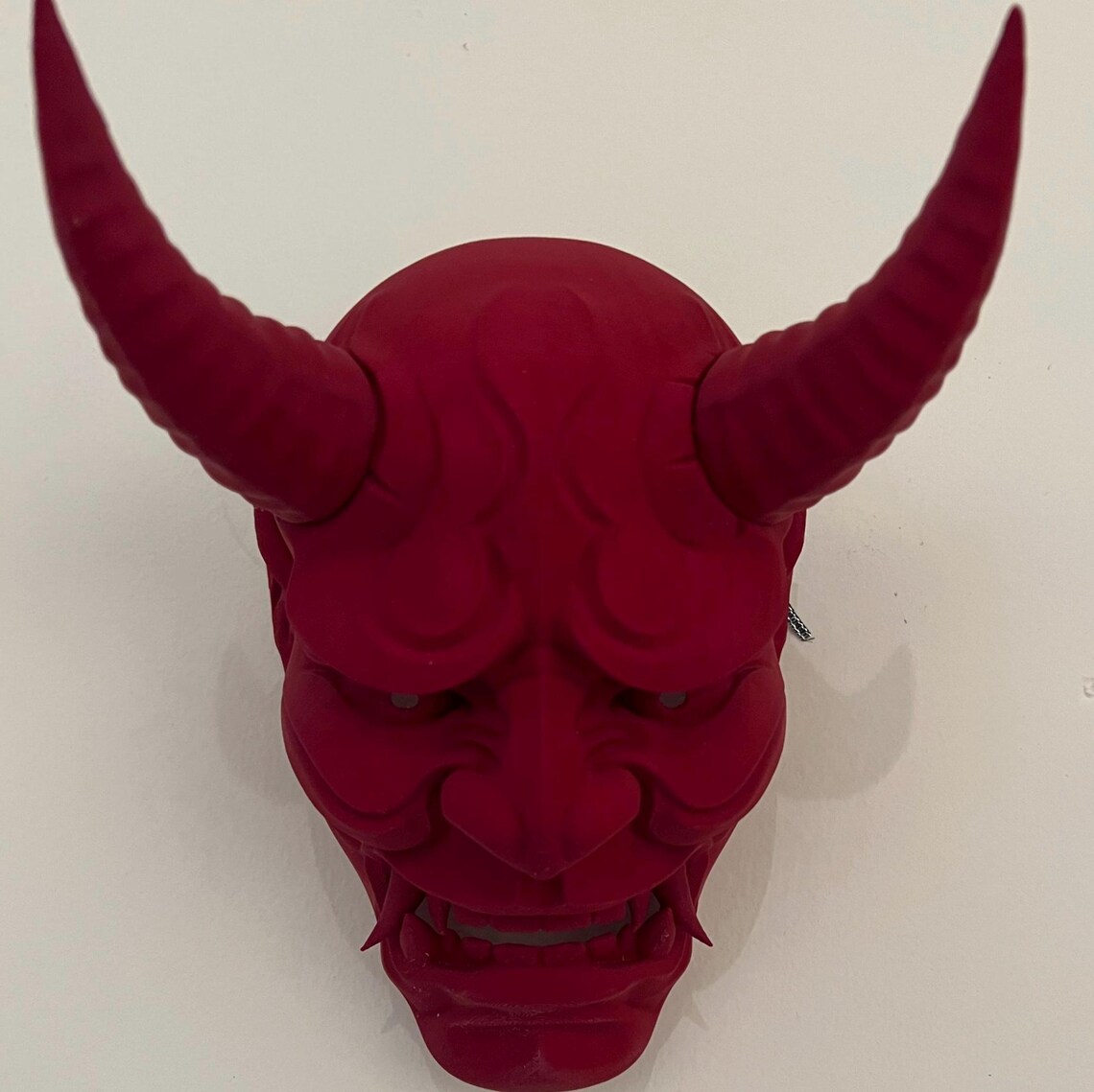 Handcrafted Black Oni Mask Wall Art Japanese Folklore-inspired Decor ...