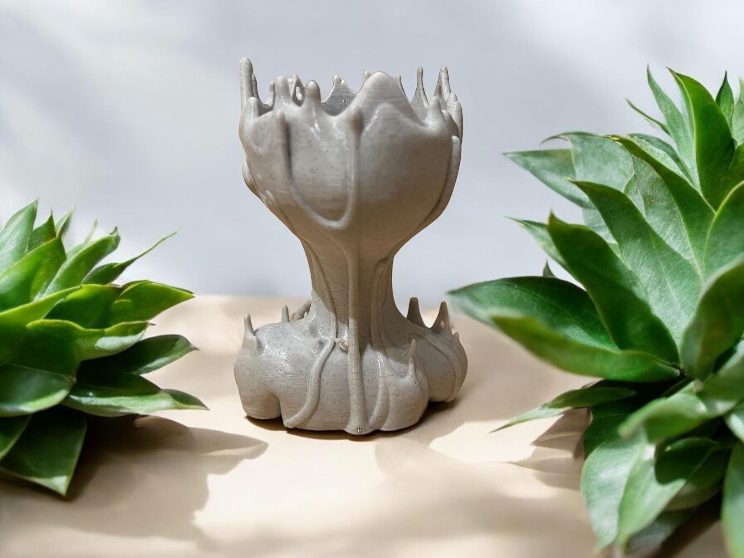 Abstract Face Sculpture Planter Modern Ceramic Art Pot for Indoor ...
