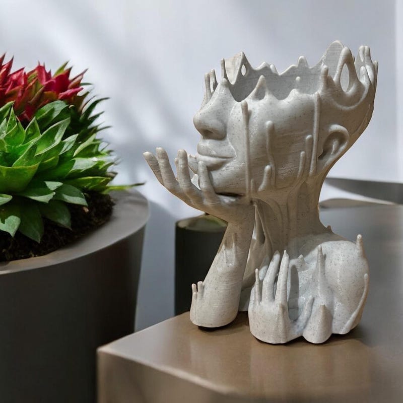 Abstract Face Vase - Etsy