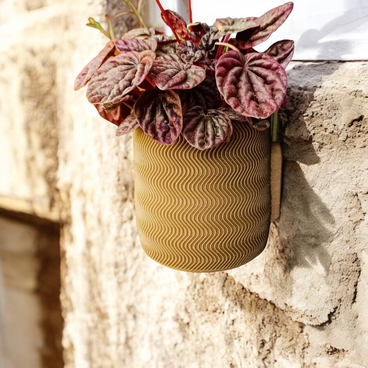 Modern Wavy Pattern Planters Plant Pots With Drainage System Indoor ...