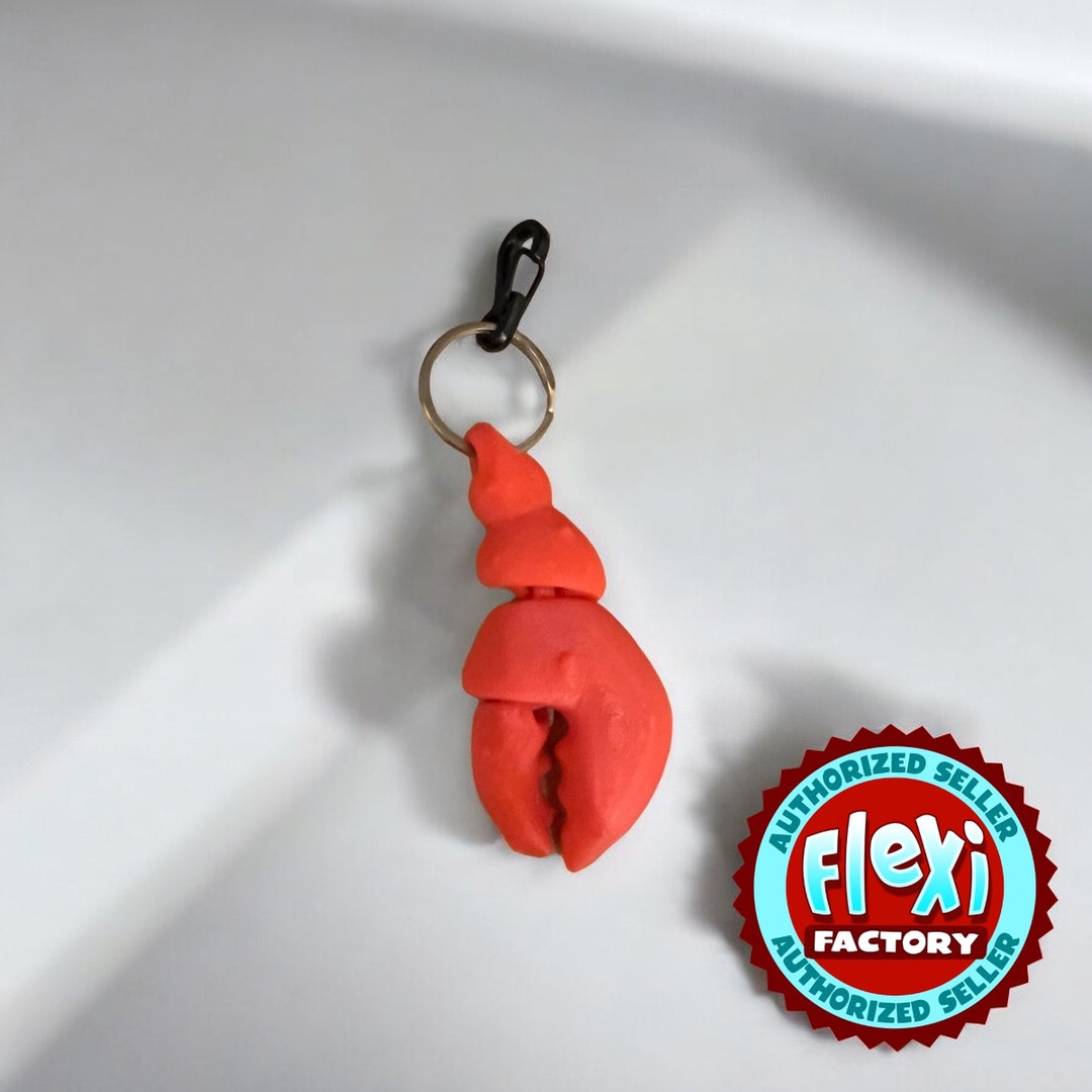 Lobster Claw Key Ring Perfect 3D Printed Ocean Gift for Beach Lovers ...