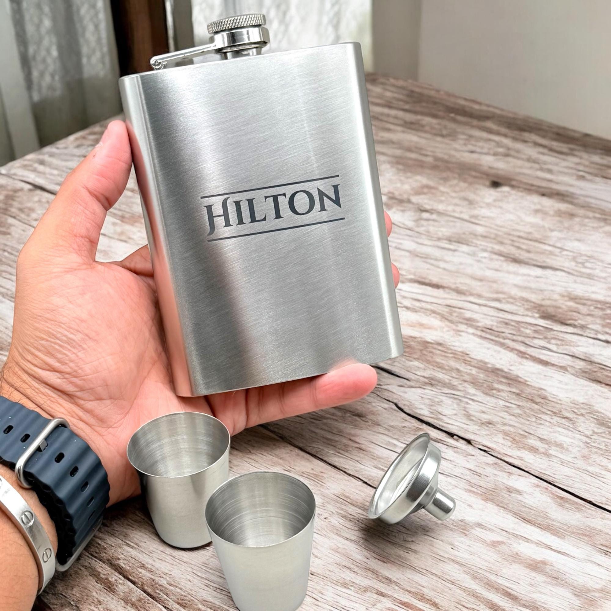 Personalized Stainless Steel Flask - Engraved Gift for Groomsmen - Etsy