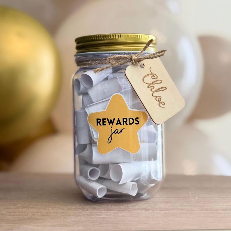 Kids Reward Jar: 50 Creative Chore & Behavior Incentives - Etsy