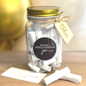 Positive Affirmation Jar for Men, Motivational Quotes for Confidence ...