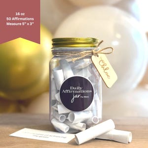 Positive Affirmation Jar for Men, Motivational Quotes for Confidence ...