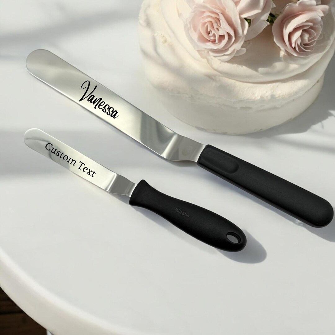 Personalized Icing Spatula: Custom Engraved Stainless Steel Cake ...