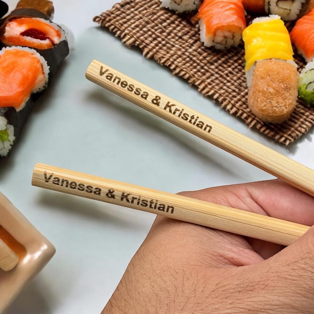 Personalized Wooden Chopsticks for Weddings, Birthdays, and Special ...