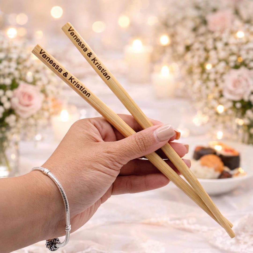 Personalized Wooden Chopsticks for Weddings, Birthdays, and Special ...