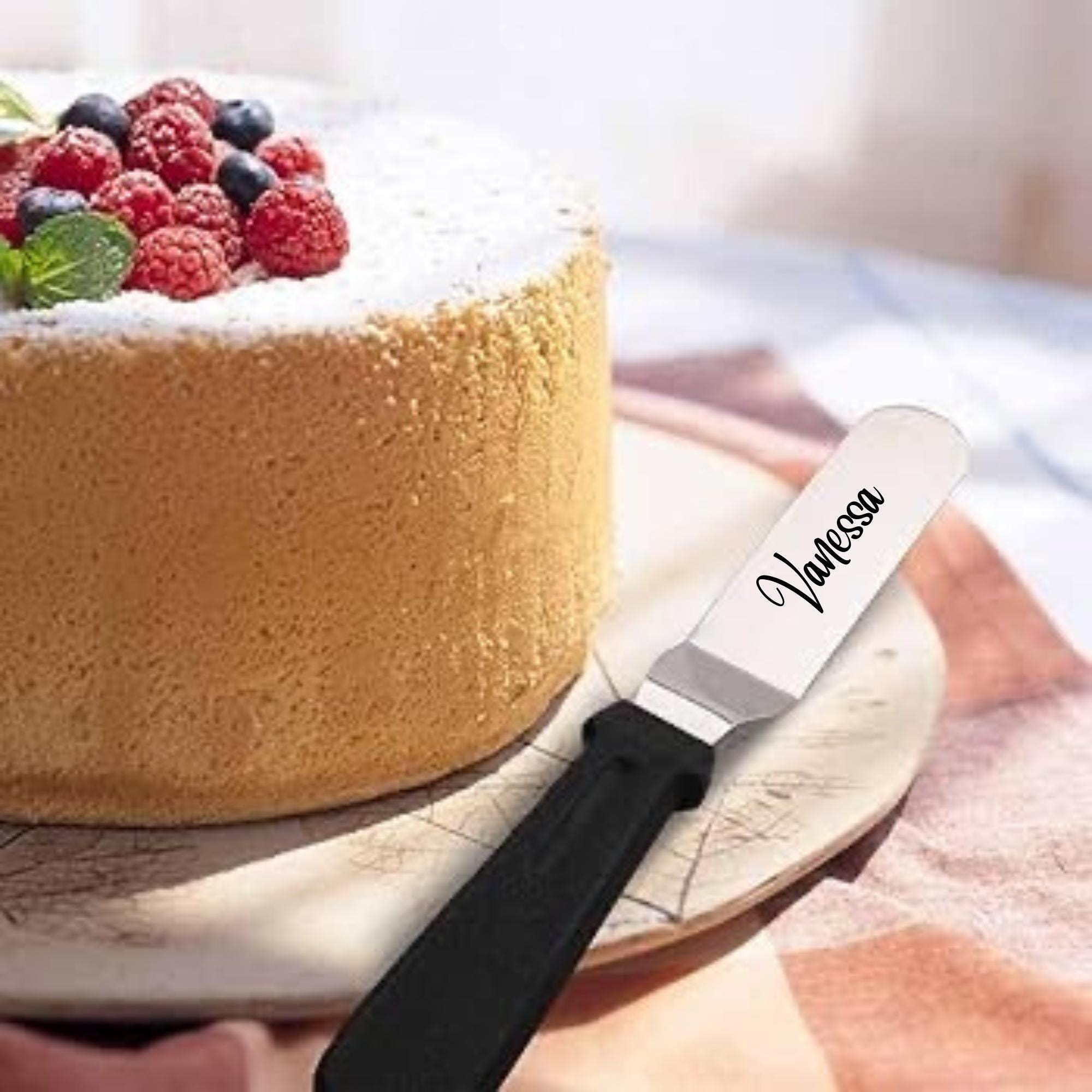 Personalized Icing Spatula: Custom Engraved Stainless Steel Cake ...