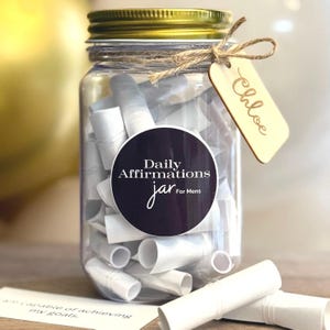 Positive Affirmation Jar for Men, Motivational Quotes for Confidence ...