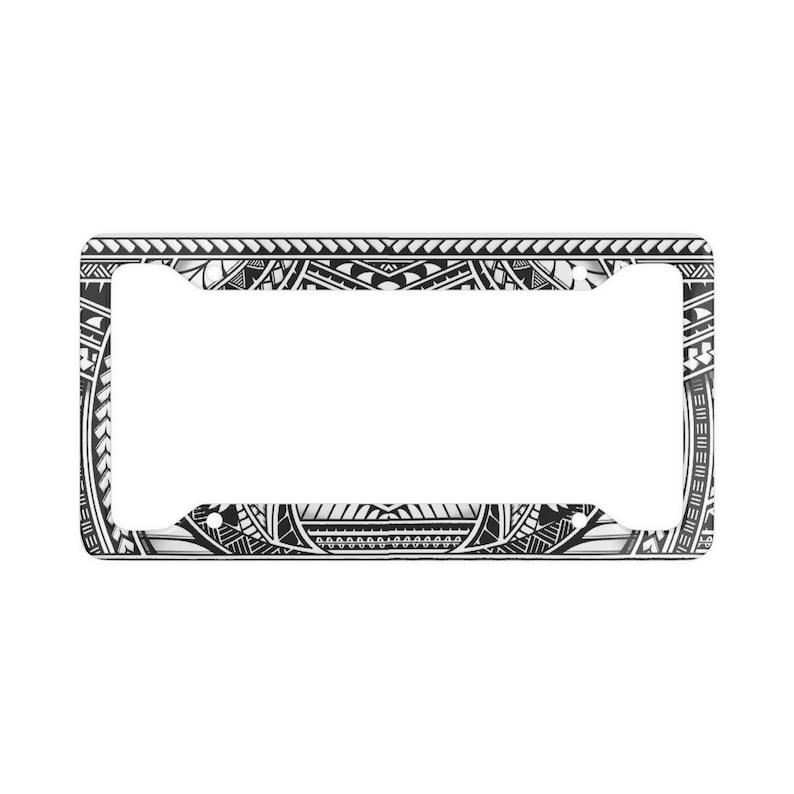 Polynesian Tribal License Plate Frame - Etsy