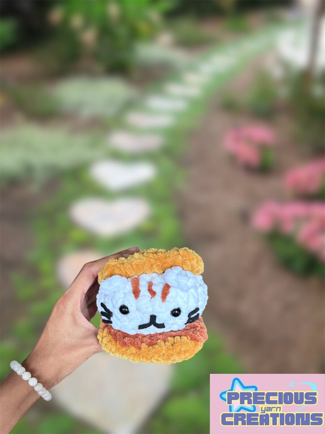 Handmade Crochet Plushie Smores Cat Stuffed Animal Toy Birthday Gifts ...