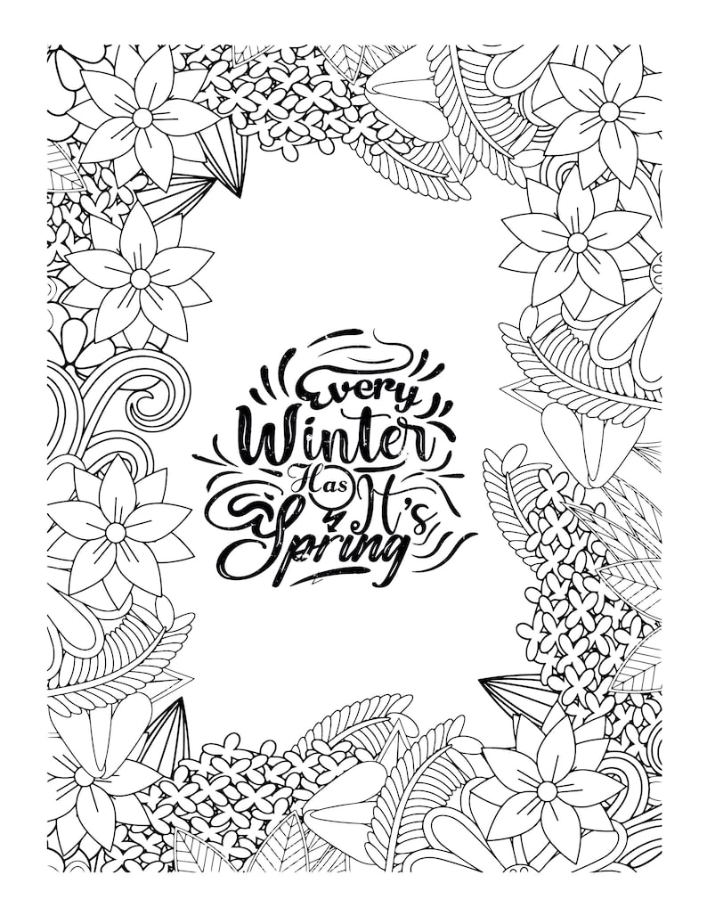 80 Joyful Christmas Quotes Coloring Pages Bundle - Etsy