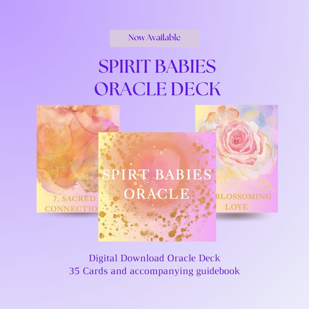 Spirit Babies Oracle Deck and Guidebook Spiritual Gift Divination Tool ...