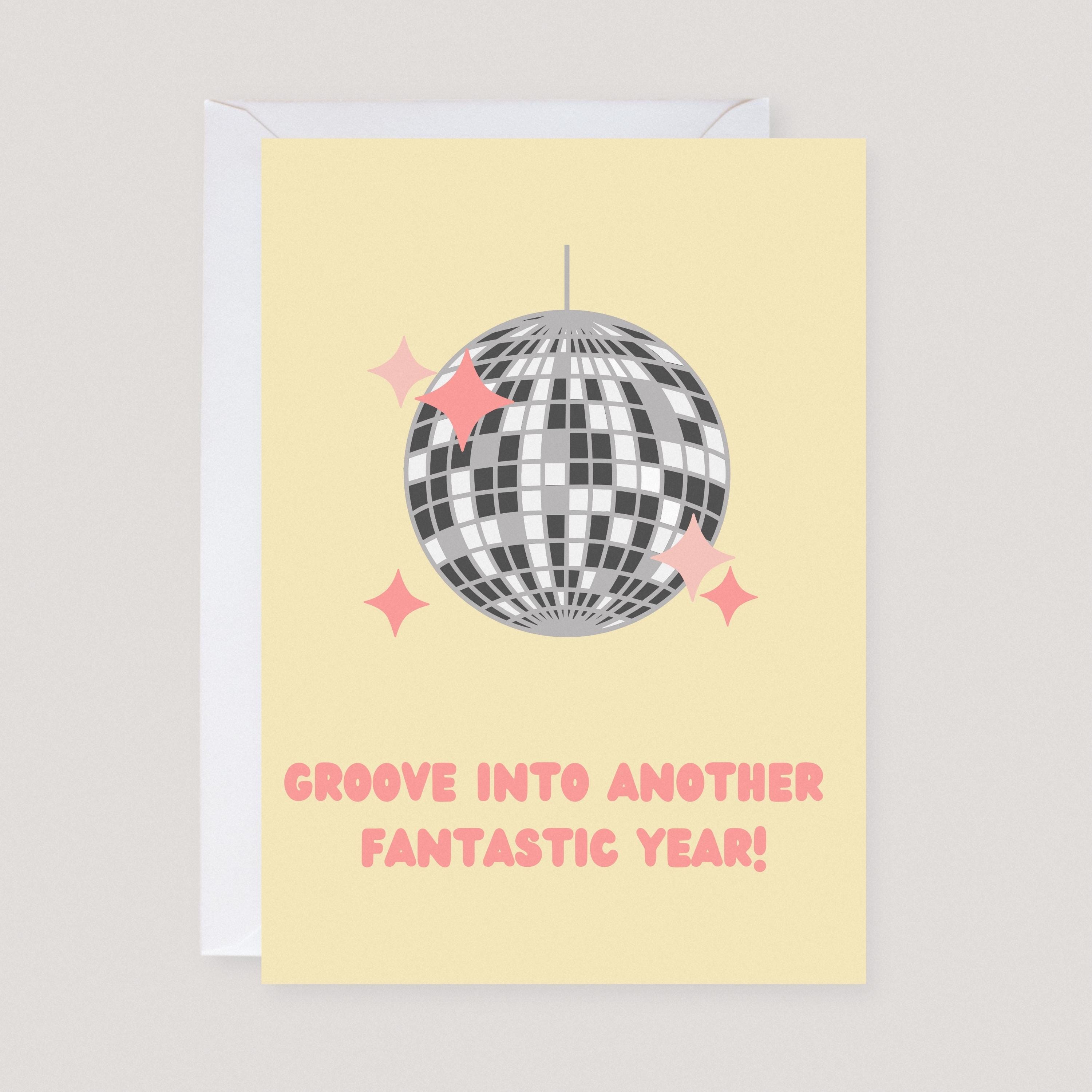 Disco Ball Birthday Card Funny Birthday Card Birthday Card Greeting ...