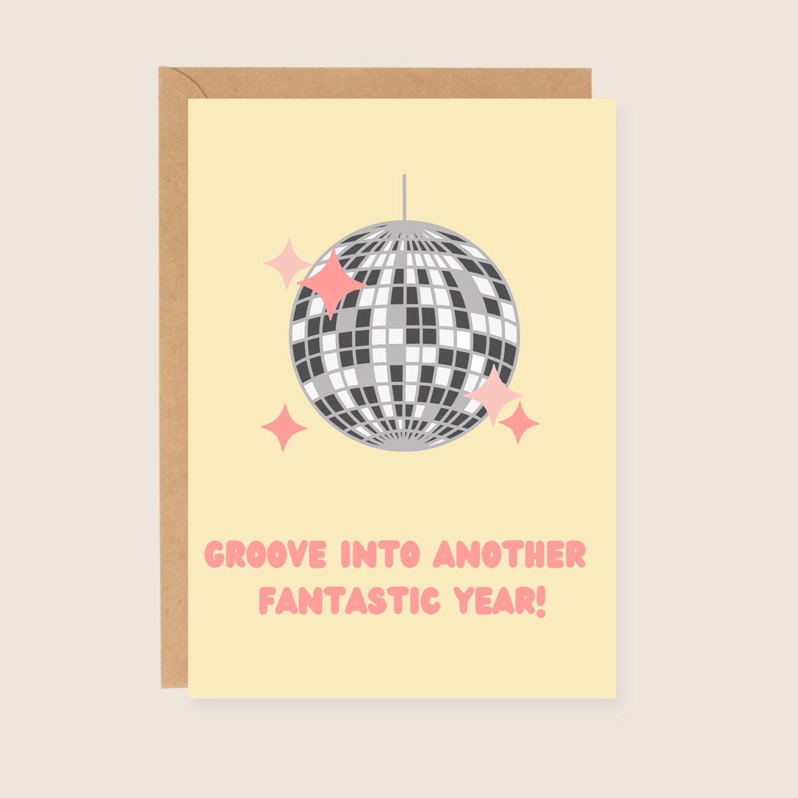 Disco Ball Birthday Card, Funny Birthday Card, Retro Birthday Card ...