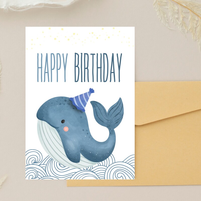 Whale Birthday - Etsy
