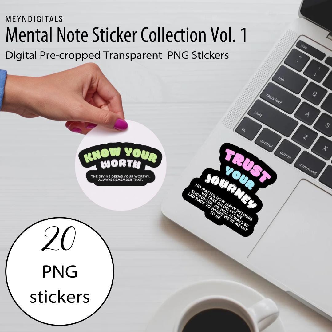 Mental Note Sticker Collection Vol. 1 - Etsy