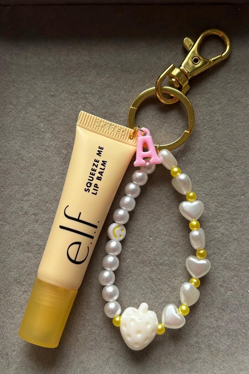 Lip Balm Keyring Keychain Lipgloss Charm - Etsy UK