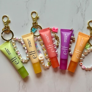 Lip Balm Keyring Keychain Lipgloss Charm - Etsy UK