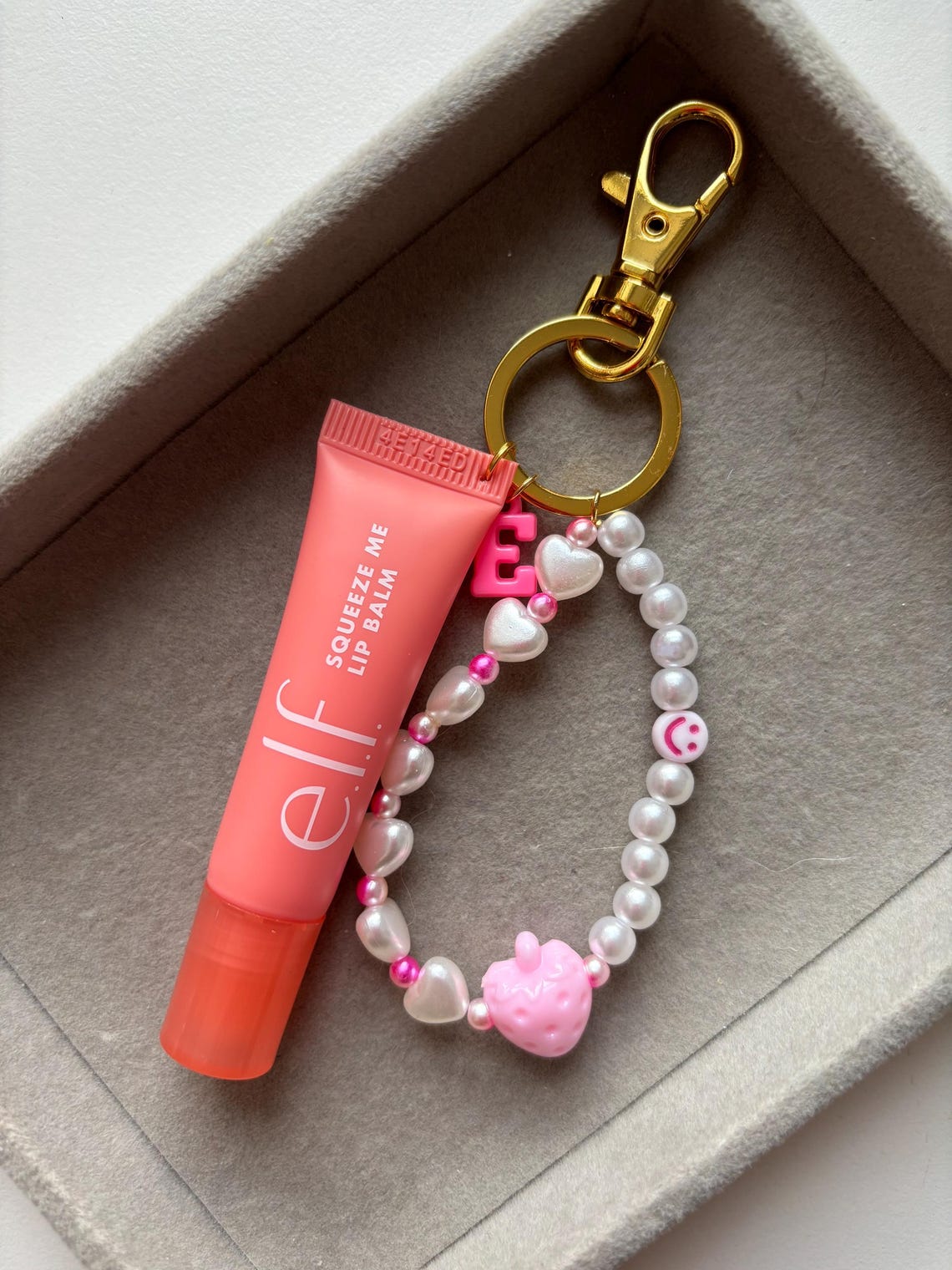 Lip Balm Keyring Keychain Lipgloss Charm - Etsy UK
