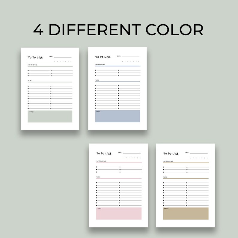 Simple to Do List Template, Digital to Do List, Aesthetic to Do List ...